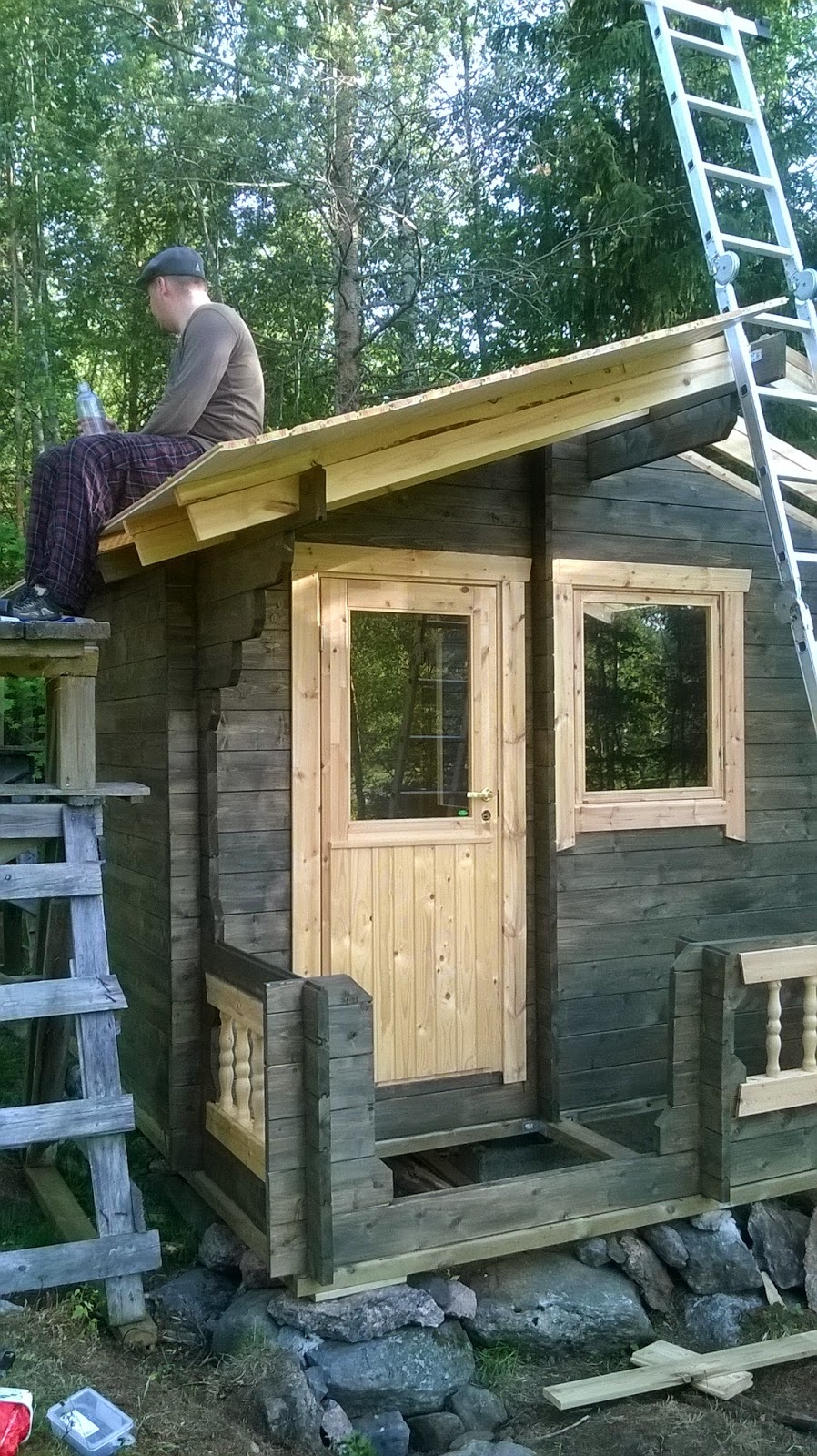 Kopallinen inspiraatiota: Ulkosaunan rakentaminen